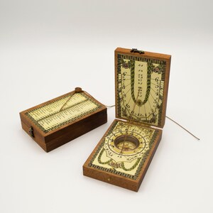 Sundial Diptych, Solar Watch, Sundial, Nuremberg Diptych Handmade ...