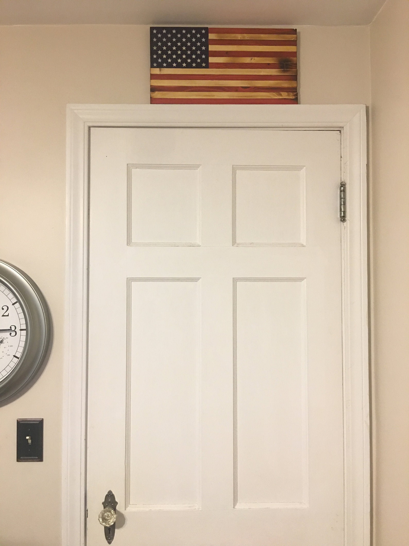 Small Handmade Rustic American Wooden Flag - Etsy