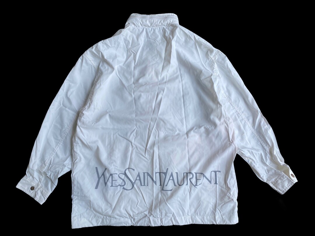Ysl Yves Saint Laurent Big Logo Jacket - Etsy
