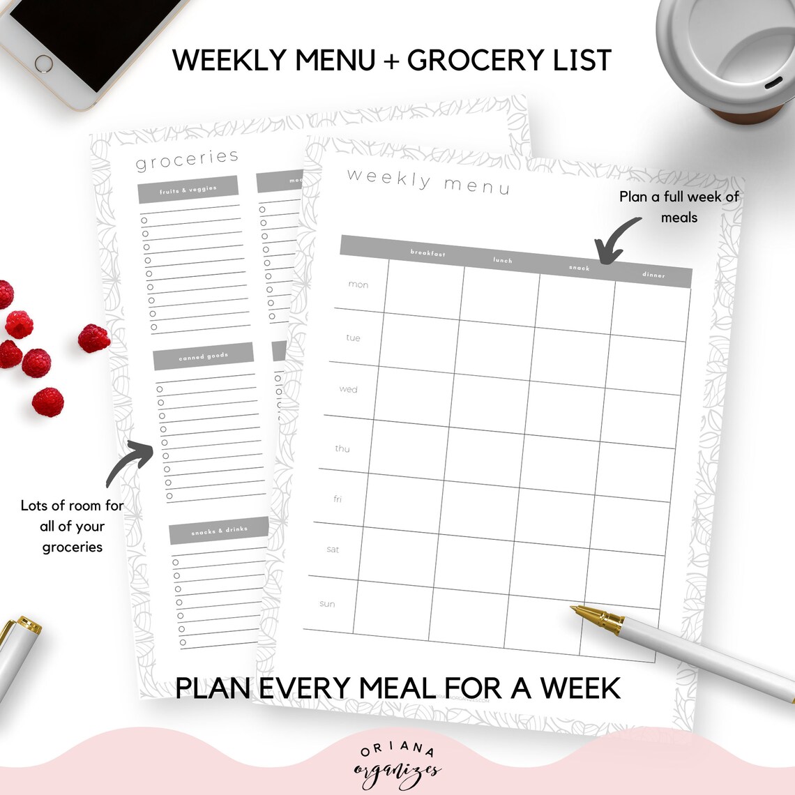 Ultimate Meal Planning Printable Worksheet Bundle Instant Etsy Ultimate Meal Planning Printable Worksheet Bundle Instant Etsy