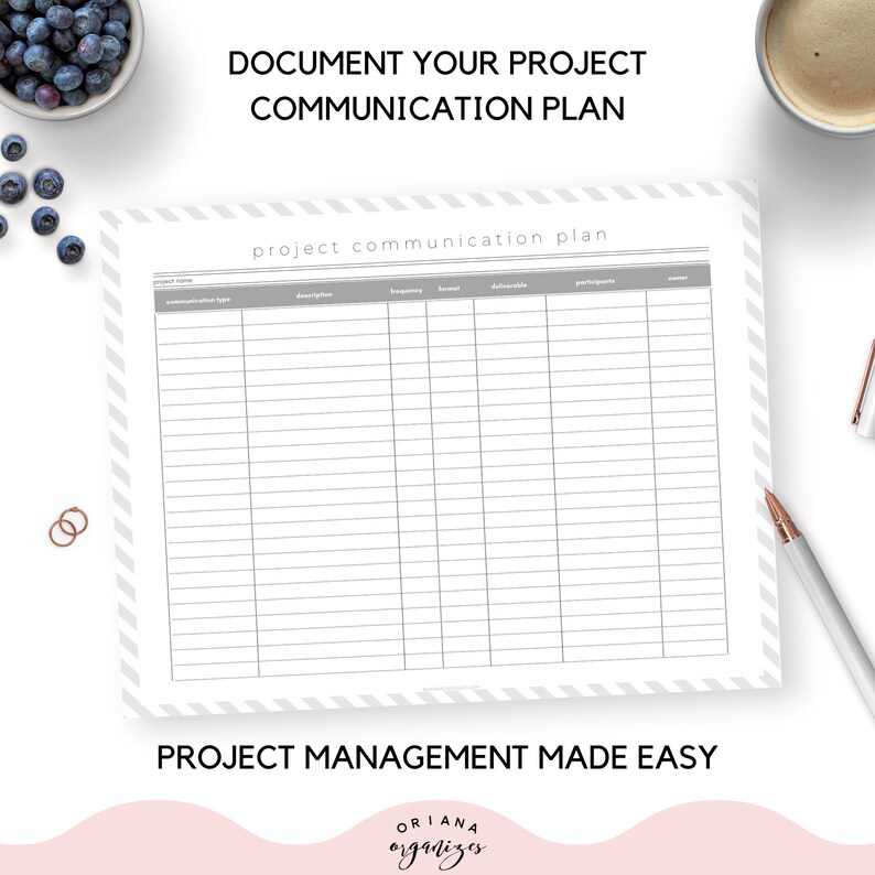 Work From Home Kit, Project Planner Printable, Project Planner ...