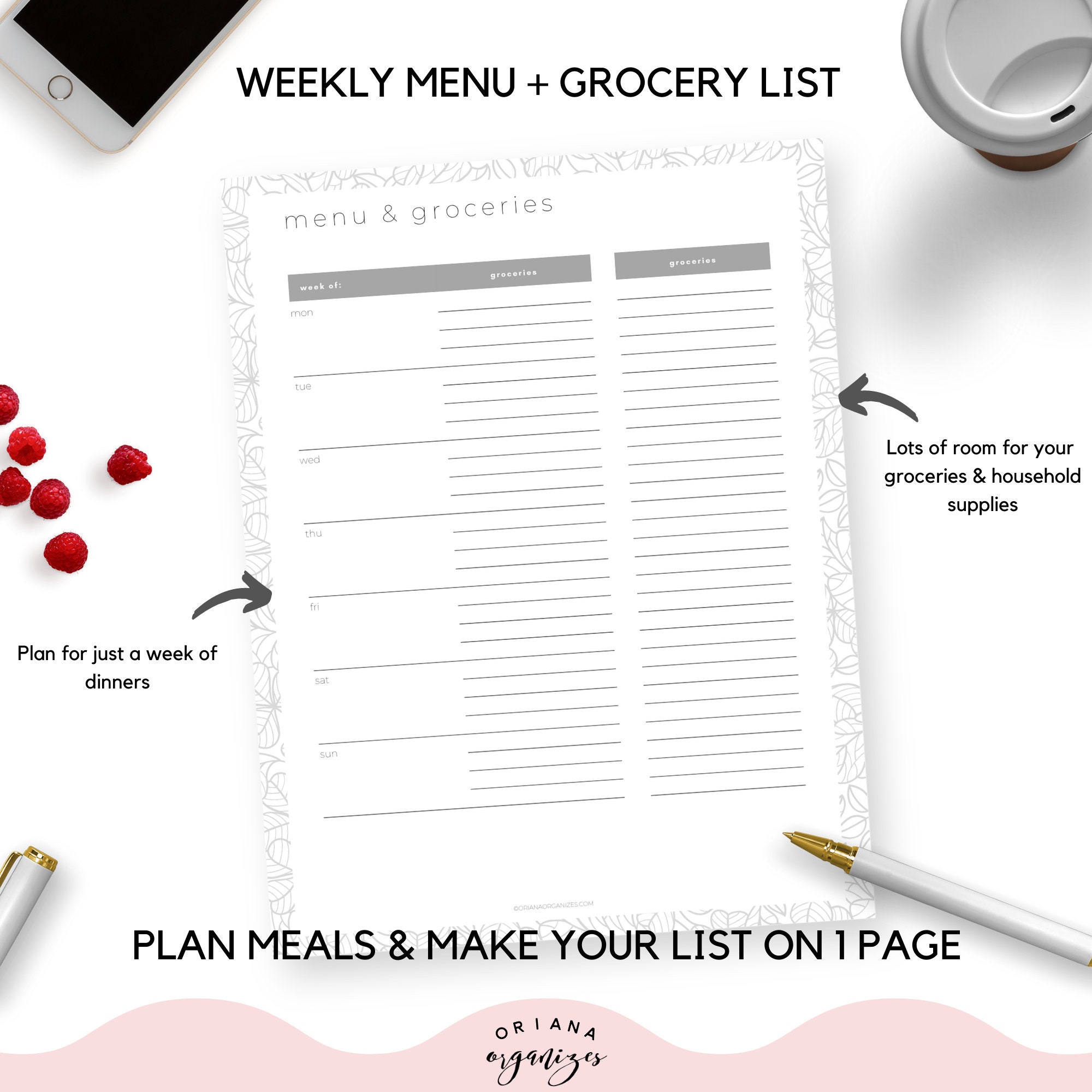 Ultimate Meal Planning Printable Worksheet Bundle Instant Download - Etsy