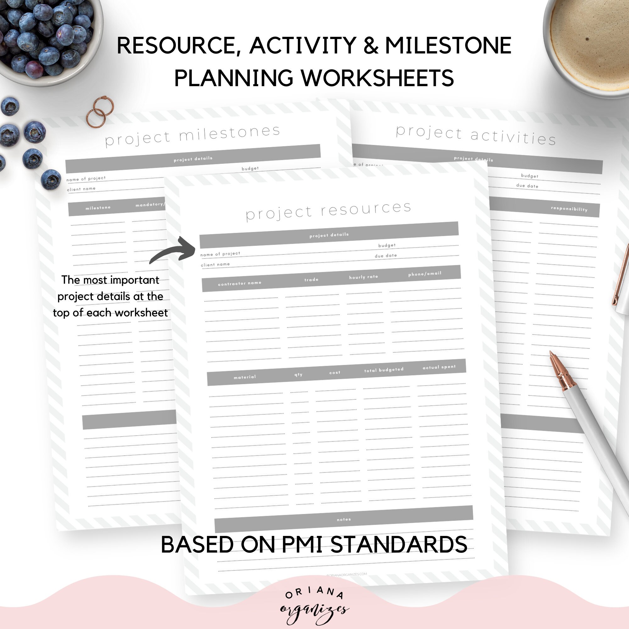 Work From Home Kit, Project Planner Printable, Project Planner ...