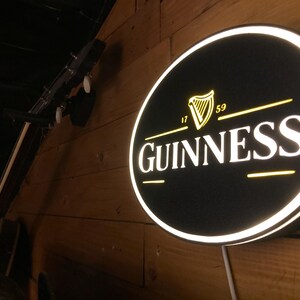 Perfectly Flawed - Guinness 1759 Light Box for Home Bar, Man Cave or ...