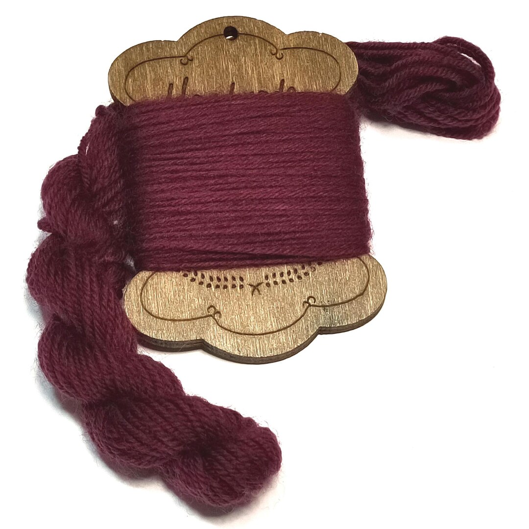 Naturally Dyed Wool Embroidery Thread. Lac Maroon Embroidery Thread. - Etsy