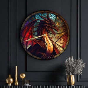 Oversized Dragon Wall Clock - Etsy