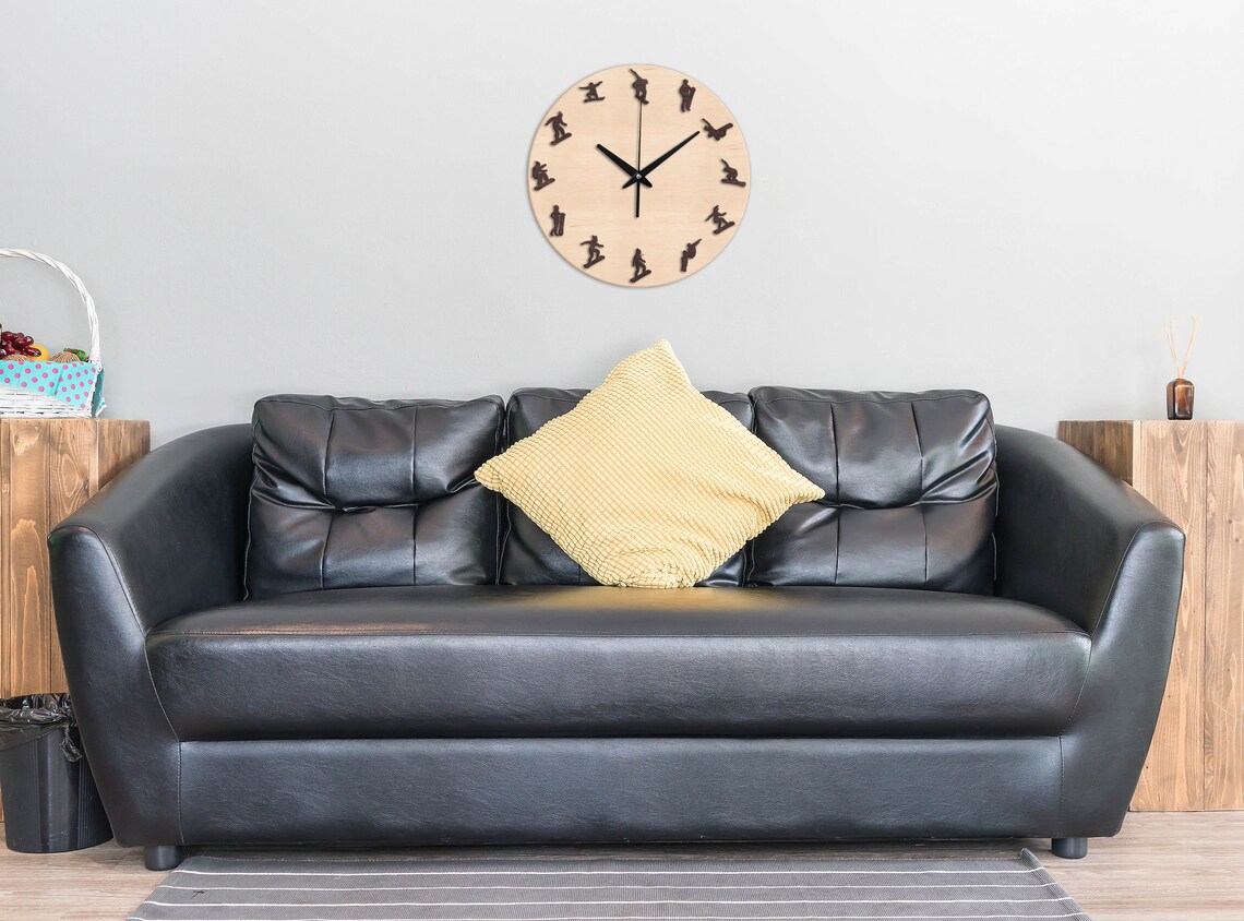 Snowboarding Wall Decor,snowboarding Wall Clock,snowboarding Gifts,wood ...