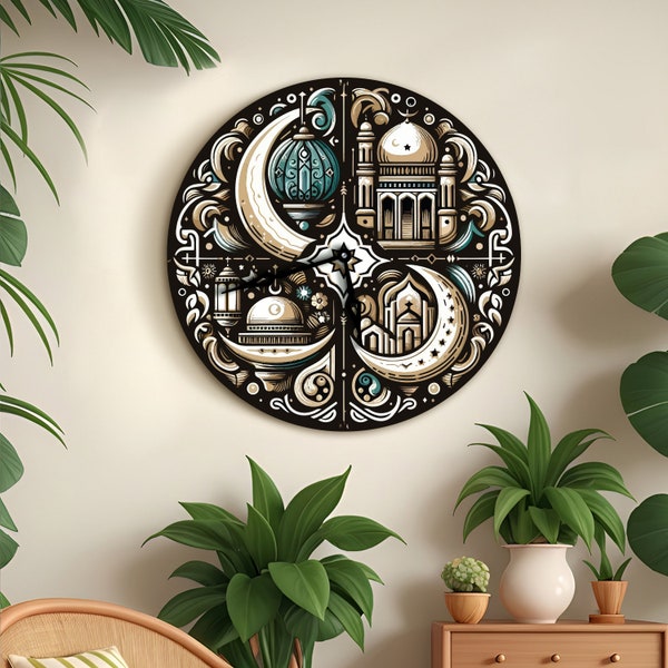 Islamic Wall Clock - Etsy
