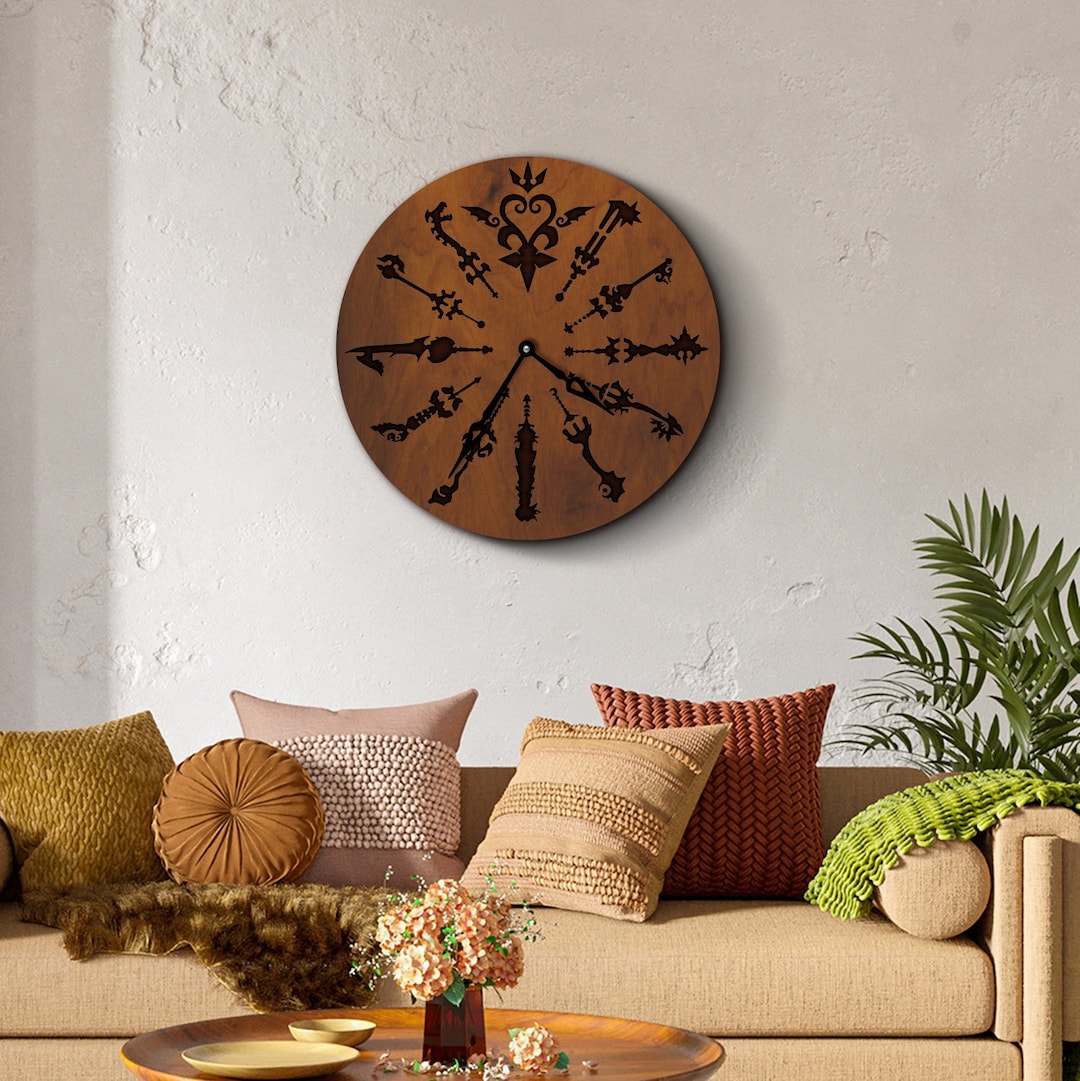 Kingdom Hearts Clock, Kingdom Hearts Gift, Kingdom Hearts Decor, Game ...