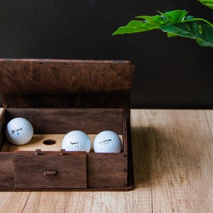 Golf Ball Box,personalized Golf Ball Box,wood Golf Ball Box,golf Ball ...