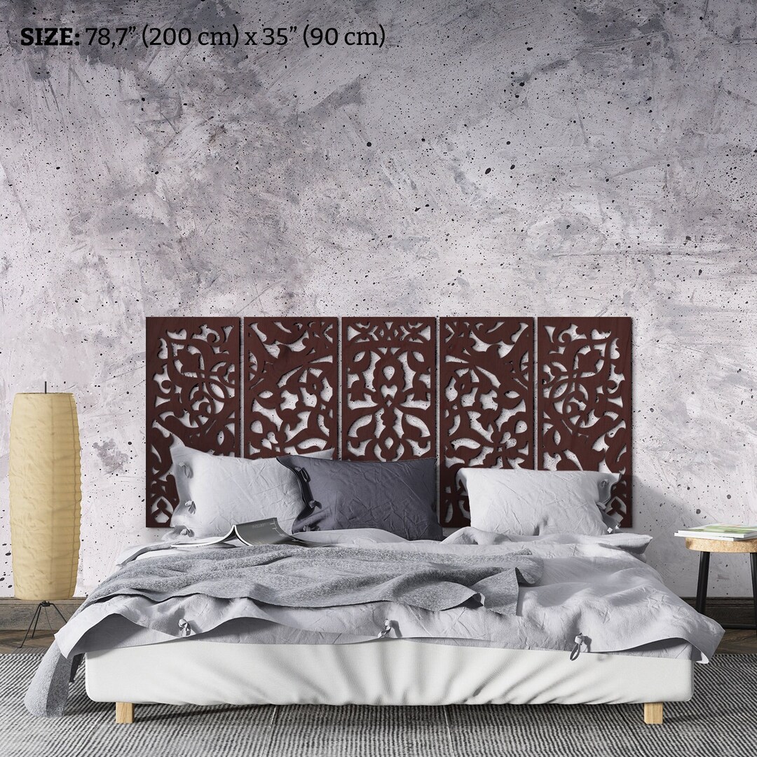 Mandala Wood Wall Art, Mandala Wall Hanging, Mandala King Headboard ...