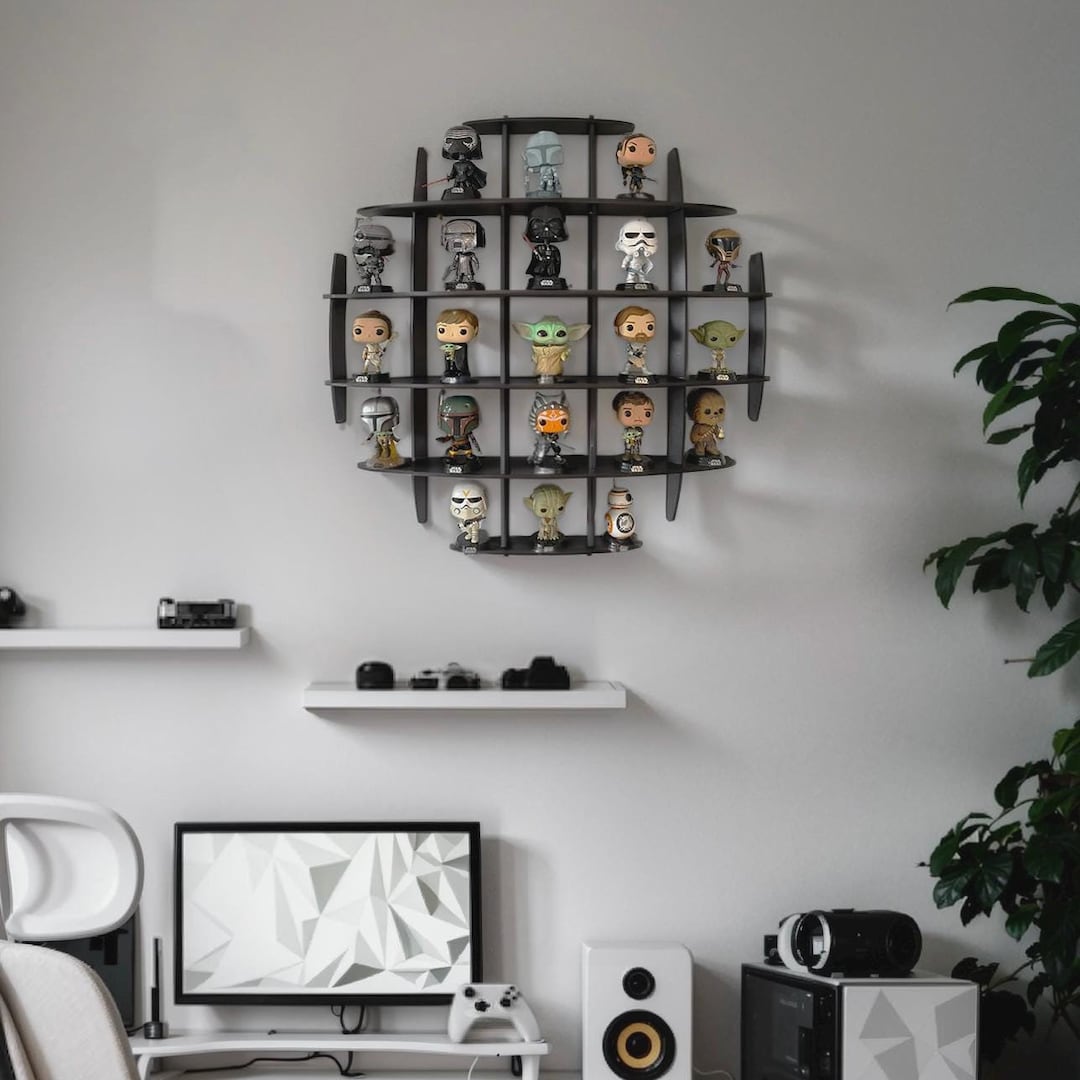 Funko Pop Wall Display, Funko Pop Shelf Wood, Funko Pop Holder, Sphere ...