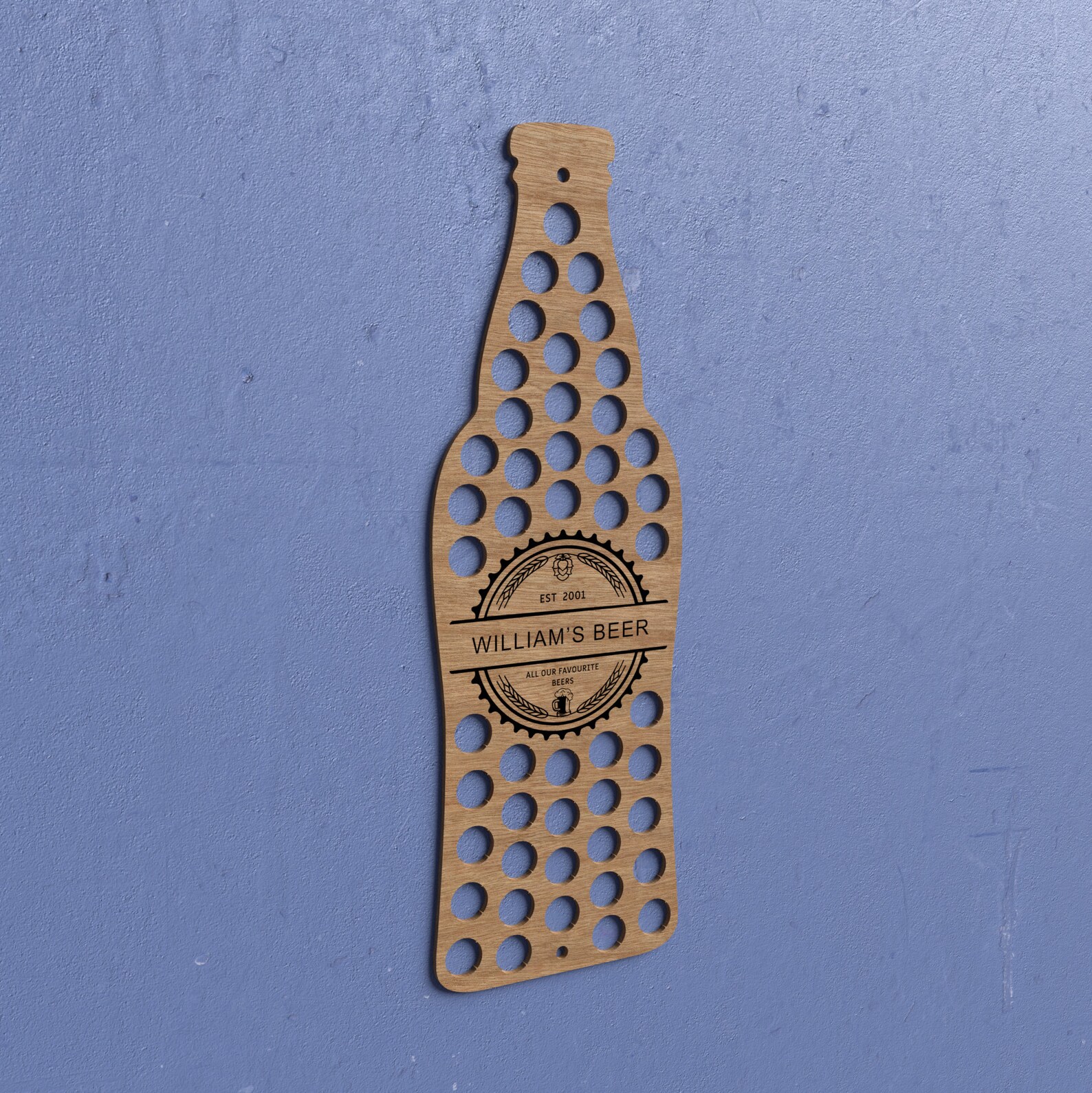 Personalized Beer Cap Holder, Beer Cap Collector, Beer Cap Catcher ...
