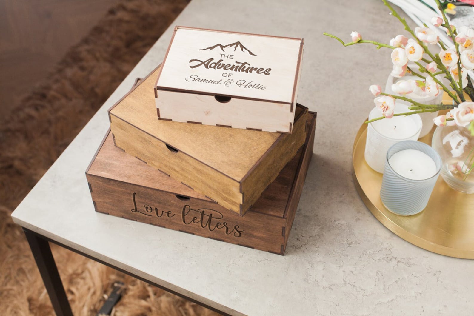 Box for Letters,wooden Letter Box,personalized Memory Keepsake Box ...