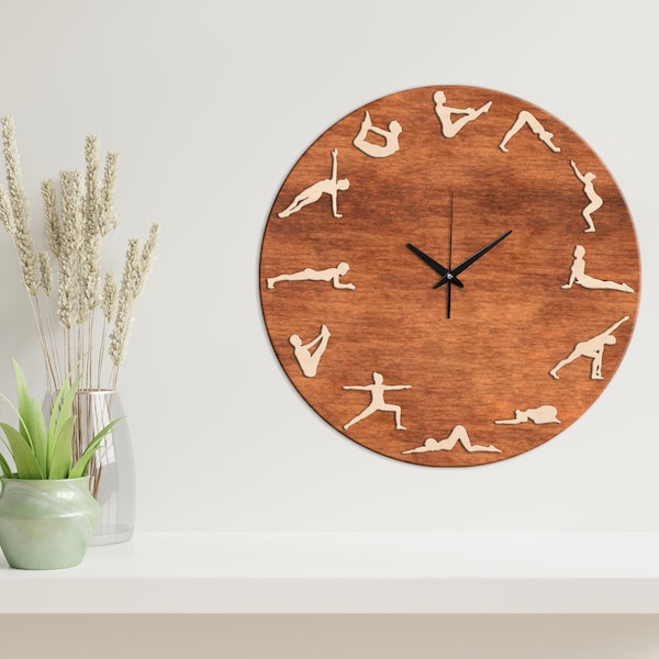 Wooden Wall Clock - Etsy