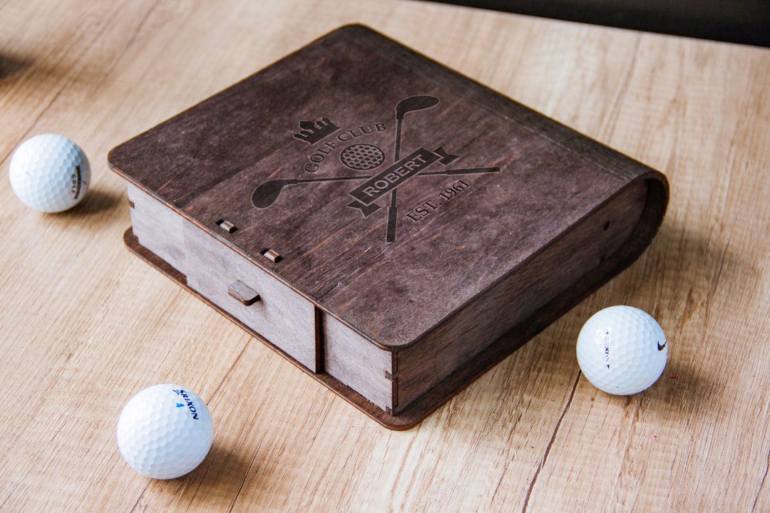 Golf Ball Box,personalized Golf Ball Box,wood Golf Ball Box,golf Ball ...