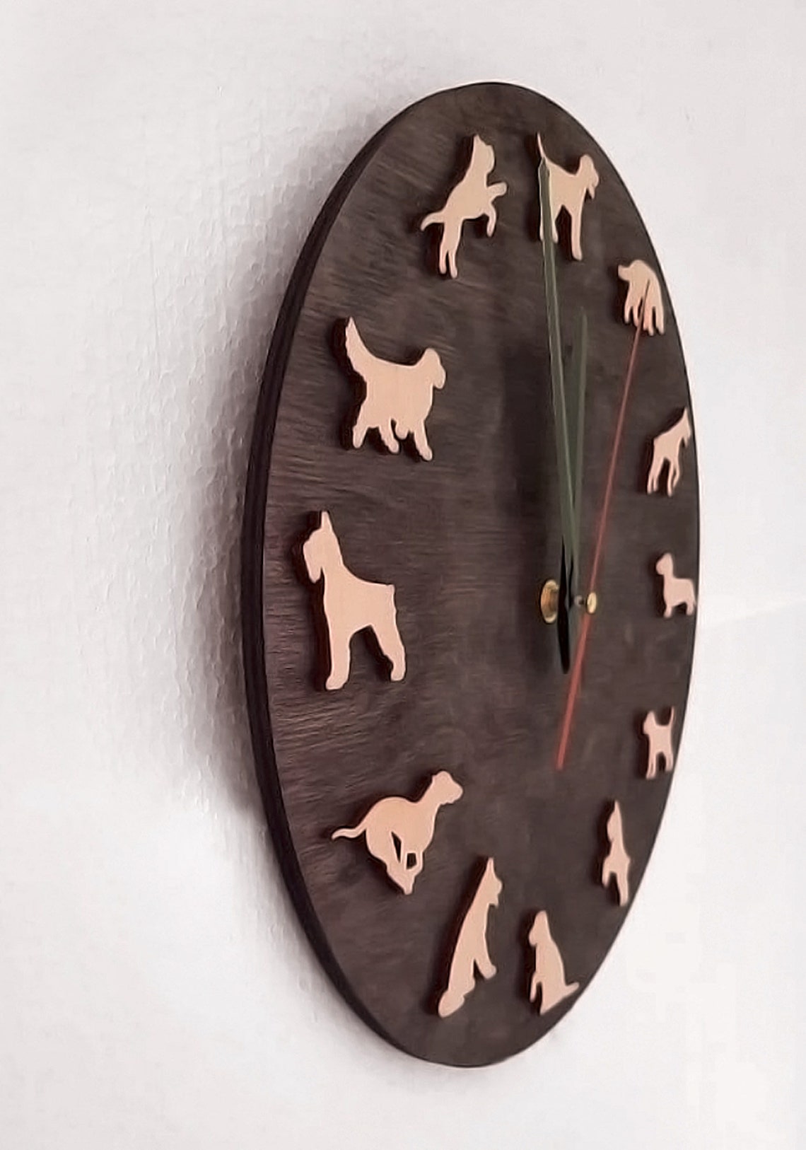 Dog Wall Clockdog Clocks for Walldog Wall Decorpet | Etsy