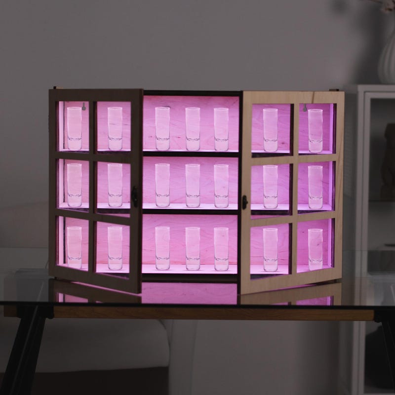 Shot Glass Display - Etsy