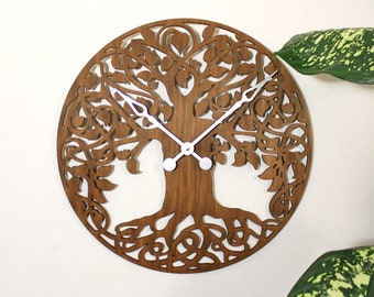 Wall Clock Tree - Etsy