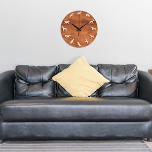 Dog Wall Clock,dog Clocks for Wall,dog Wall Decor,pet Clock,wood Wall ...