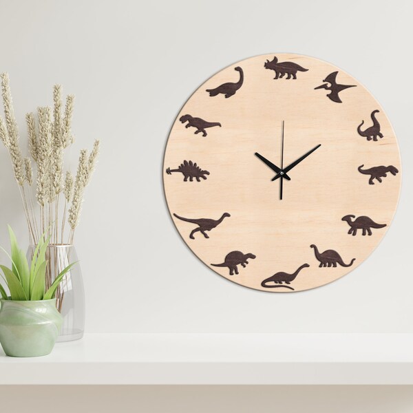Dinosaur Wall Clock - Etsy