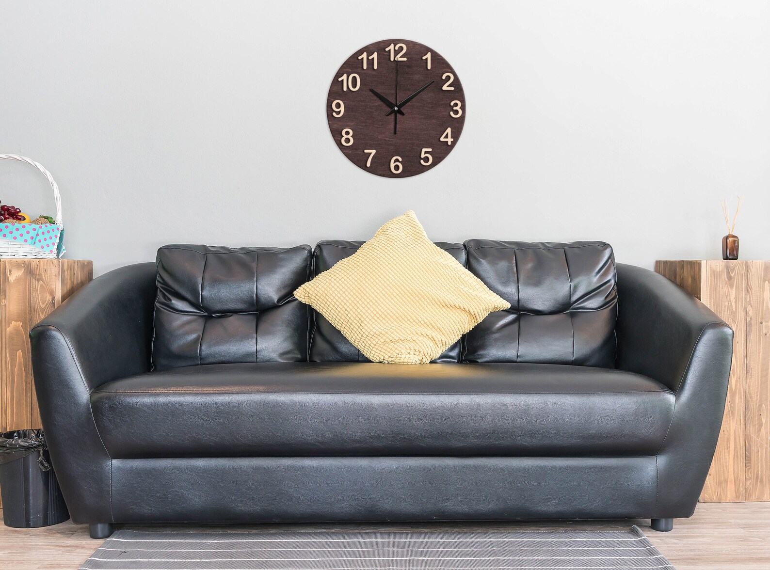 Number Wall Clockclassic Wall Clockminimalist Wall | Etsy