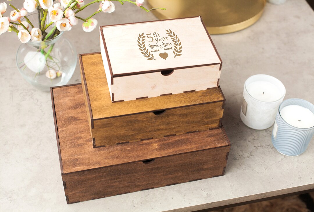 Personalized Wooden Box Men,keepsake Box Engraved,storage Box With Lid ...