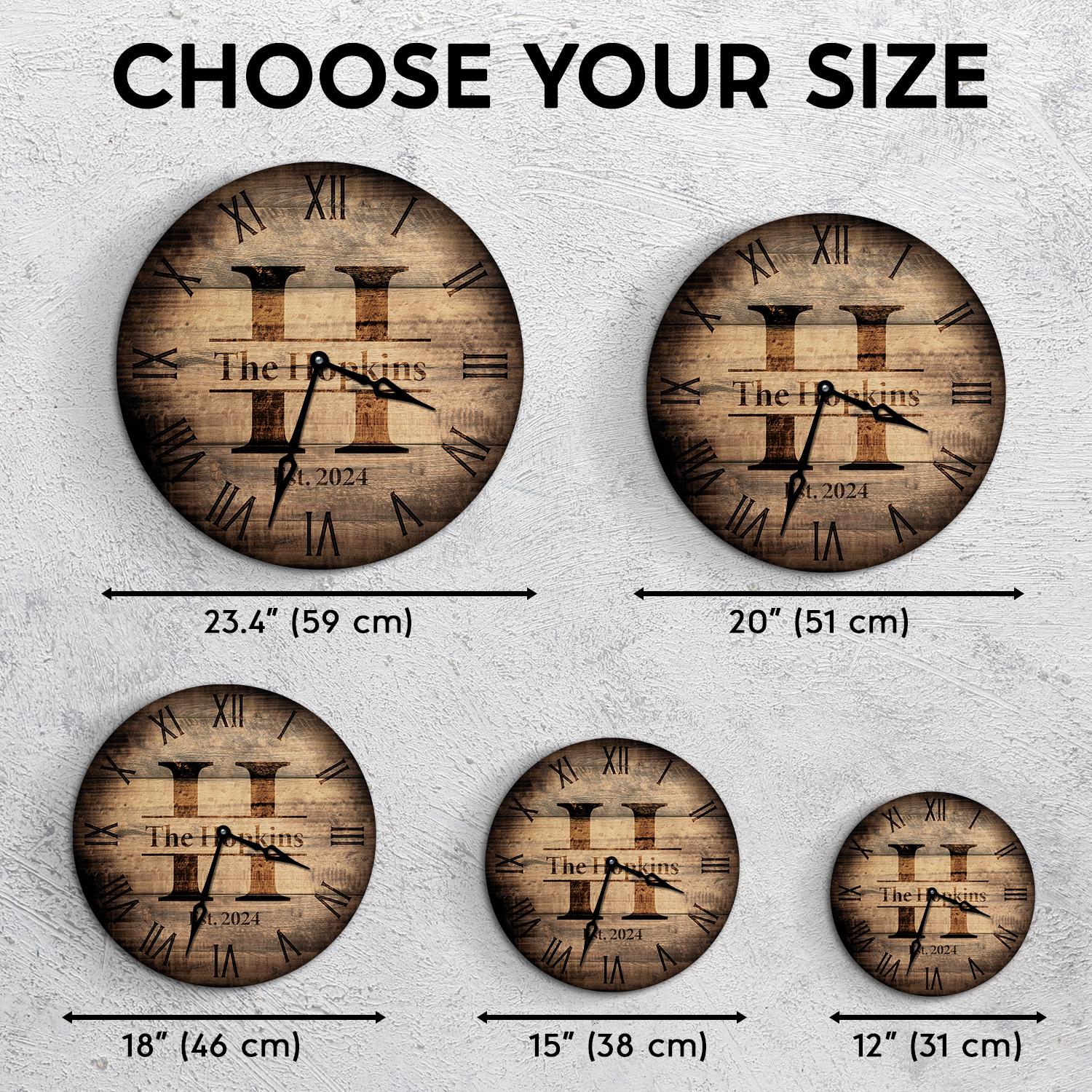 Whiskey Barrel Head Clock, Bourbon Barrel Clock, Whiskey Barrel Clock ...