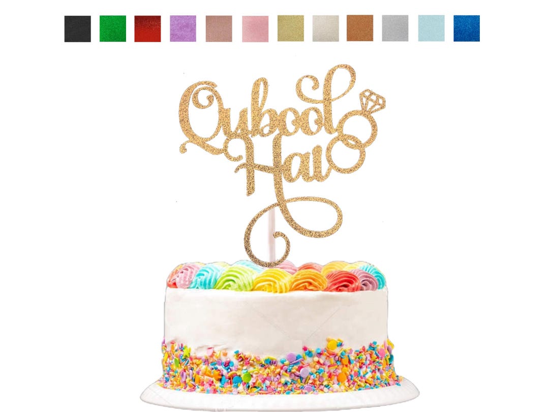 Qubool Hai Glitter Cake Topper Qabool Hai Cake Topper Nikkah Cake ...