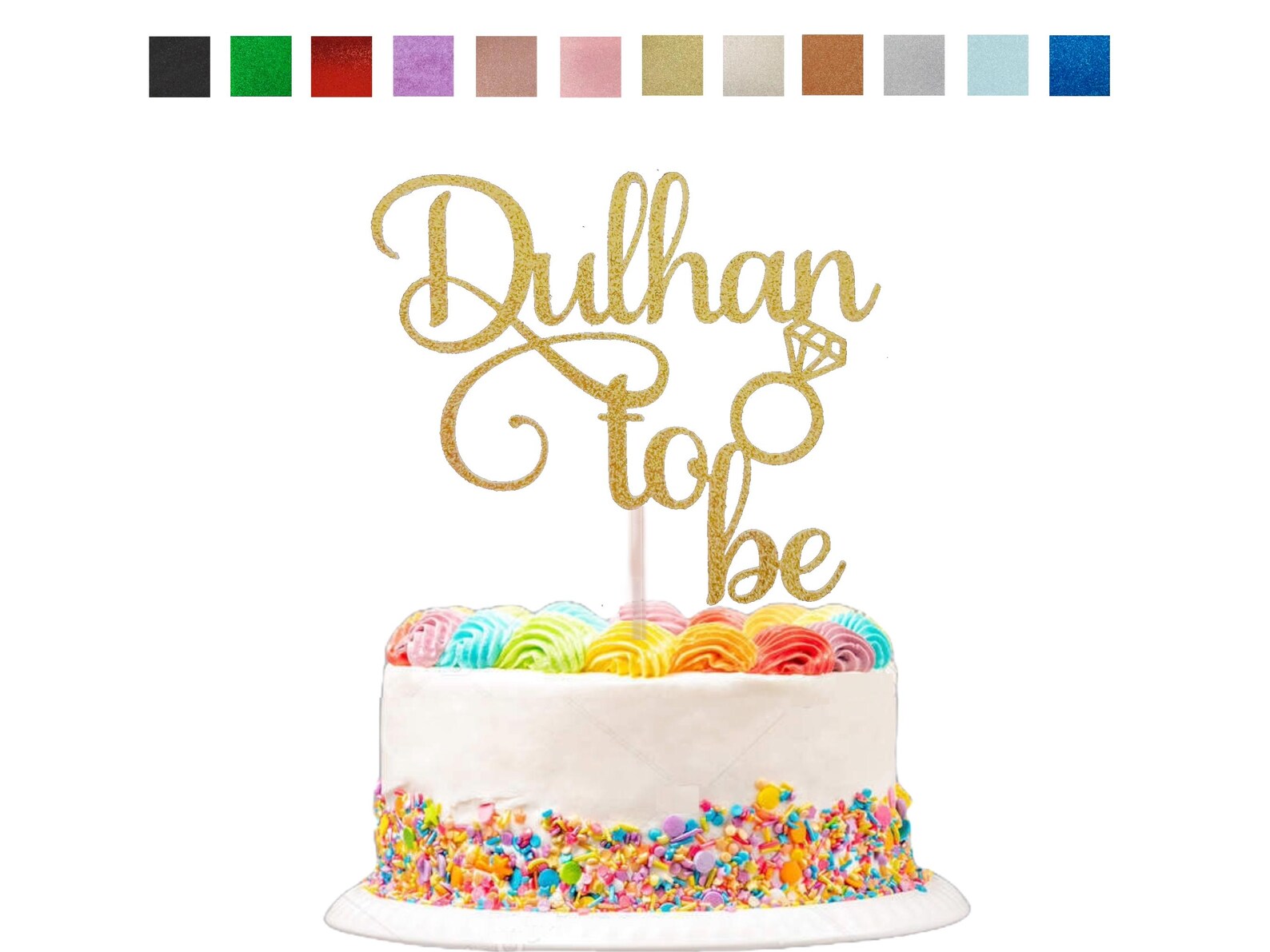 Dulhan to Be Cake Topper for Indian Wedding Cake Topper Bride to Be ...