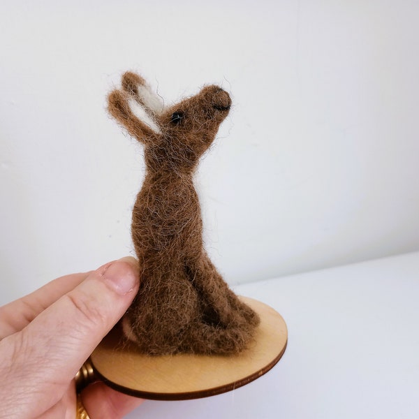 Needle Felted Hare - Etsy UK