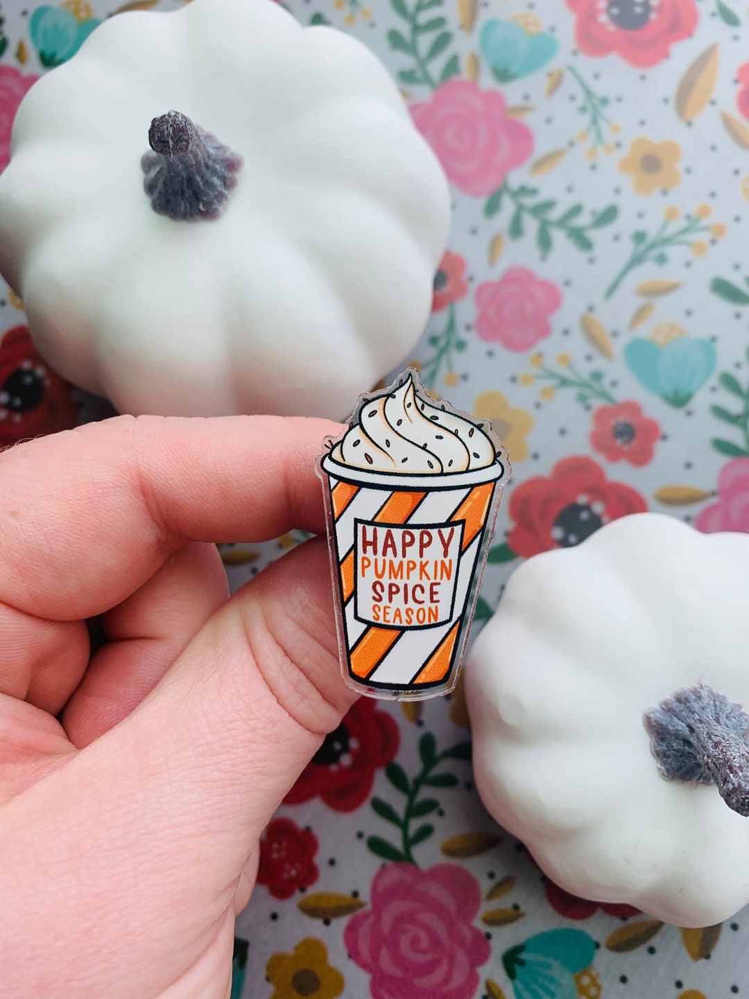 Pumpkin Spice Pin Fall Pins Acrylic Pins Acrylic Fall Pins Pumpkin ...