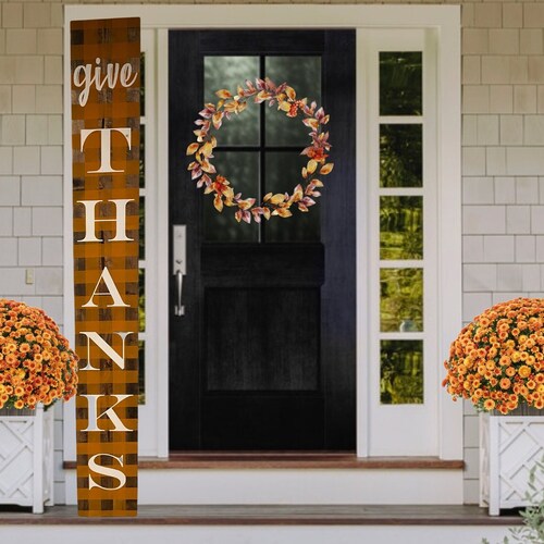 Happy Thanksgiving Porch Sign Fall Decor Thanksgiving Wood - Etsy