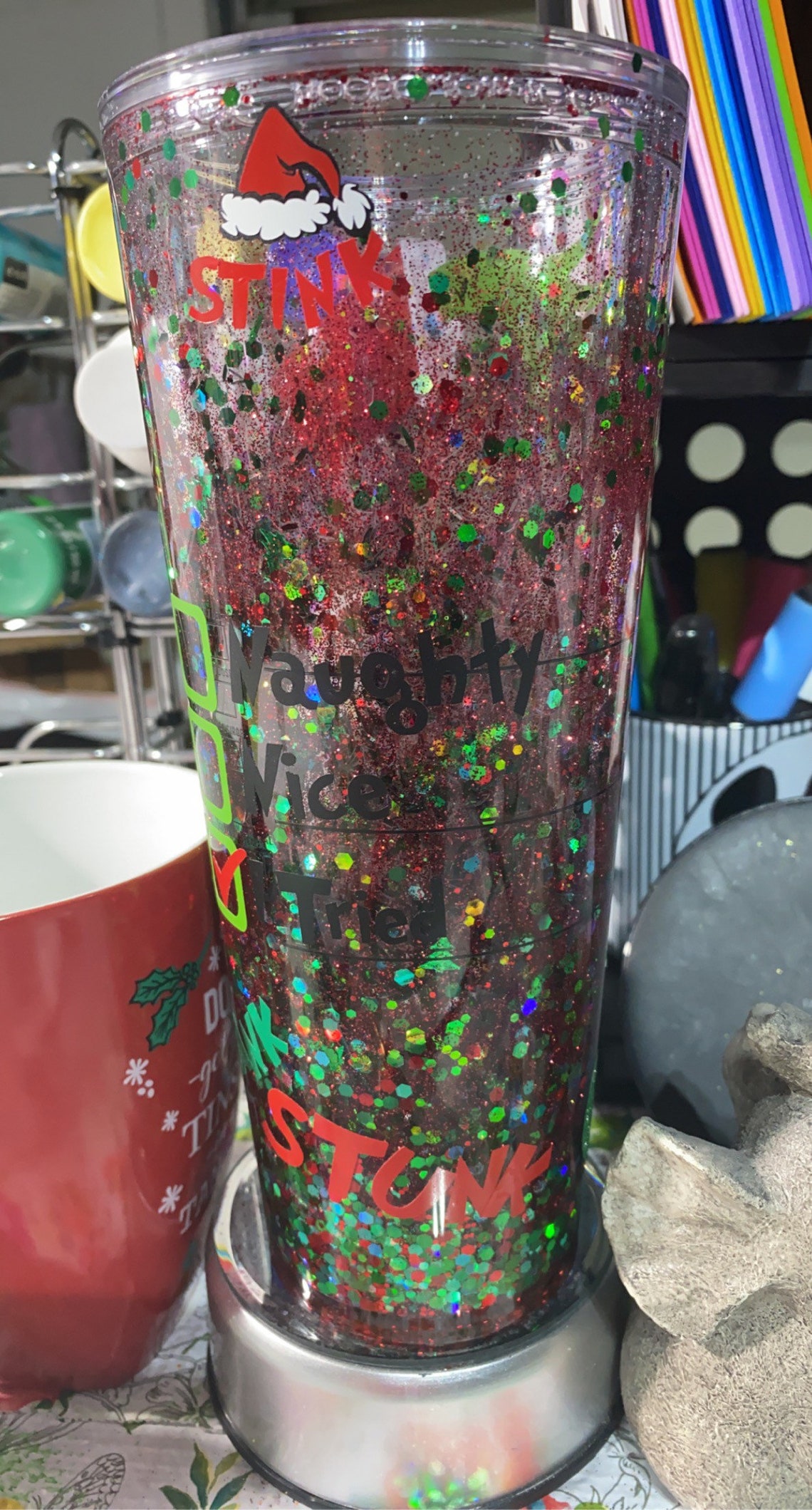 Grinch Snow Globe - Etsy