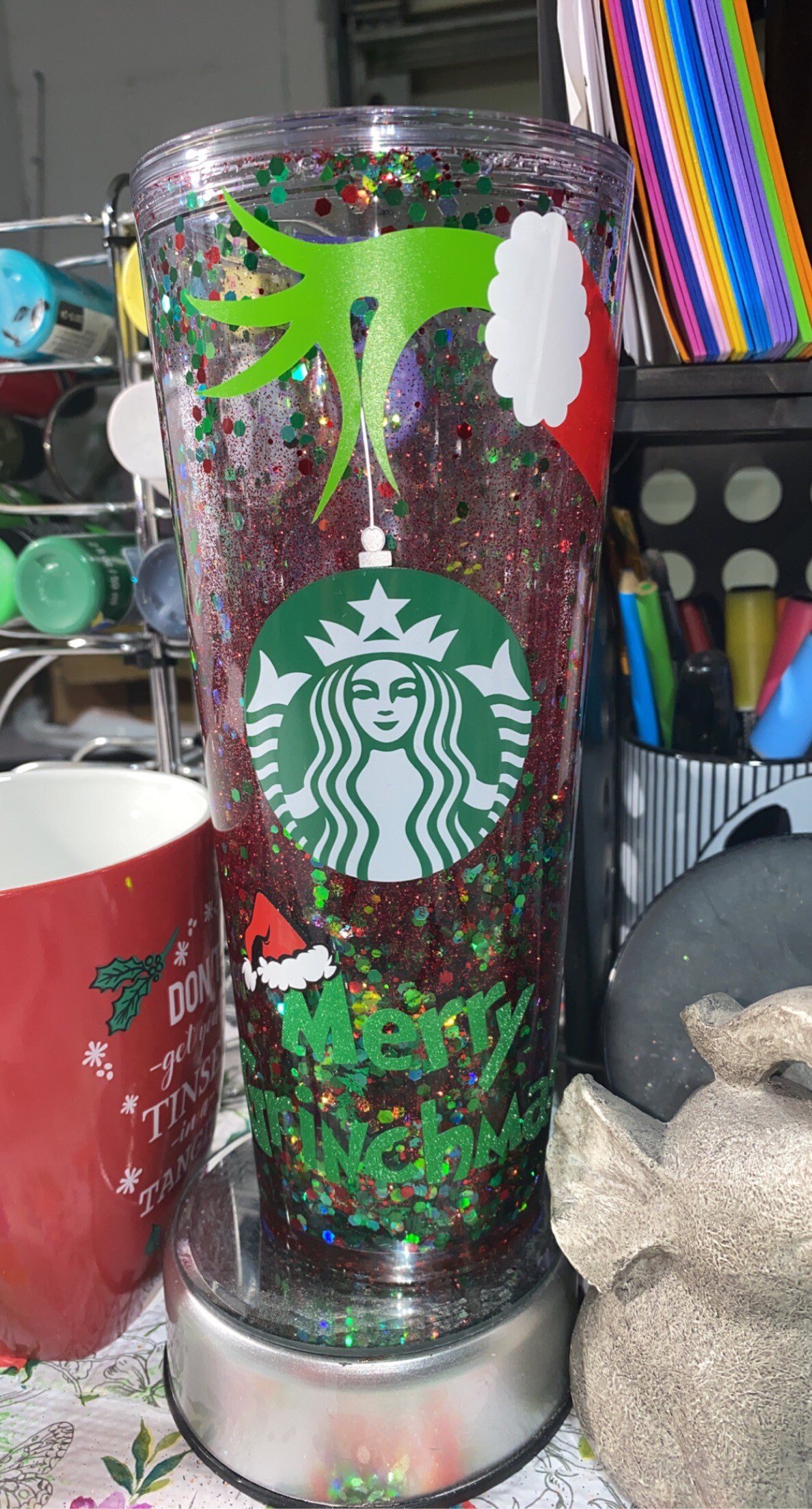 Grinch Snow Globe - Etsy