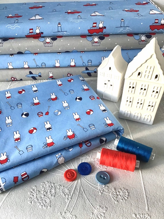 Miffy Fabric Two Metres Miffy Fabric Cotton | Etsy