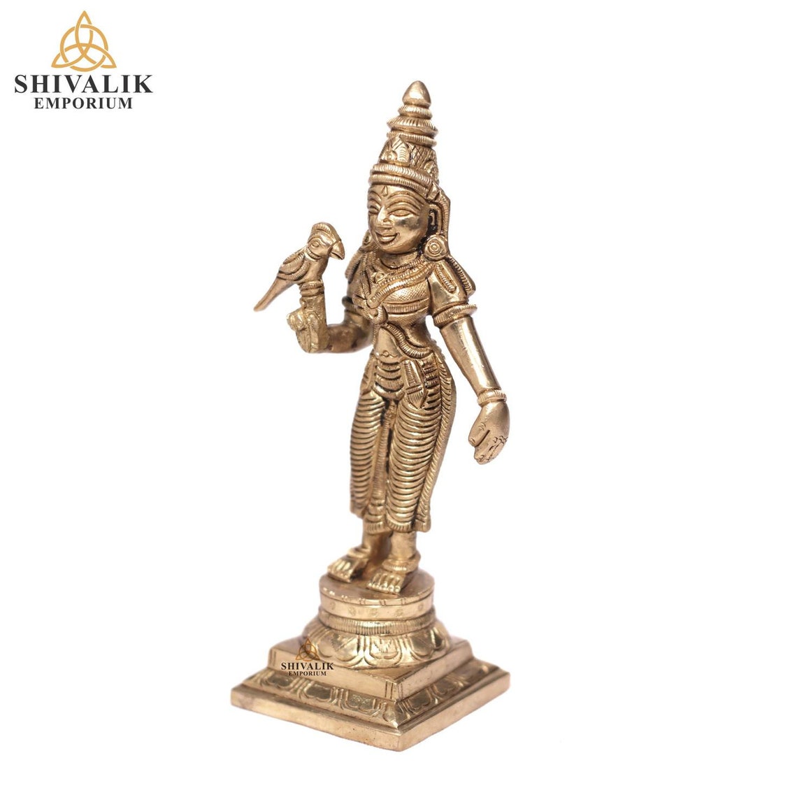 Goddess MEENAKSHI Amman Statue Handmade Brass Meenakshi - Etsy India