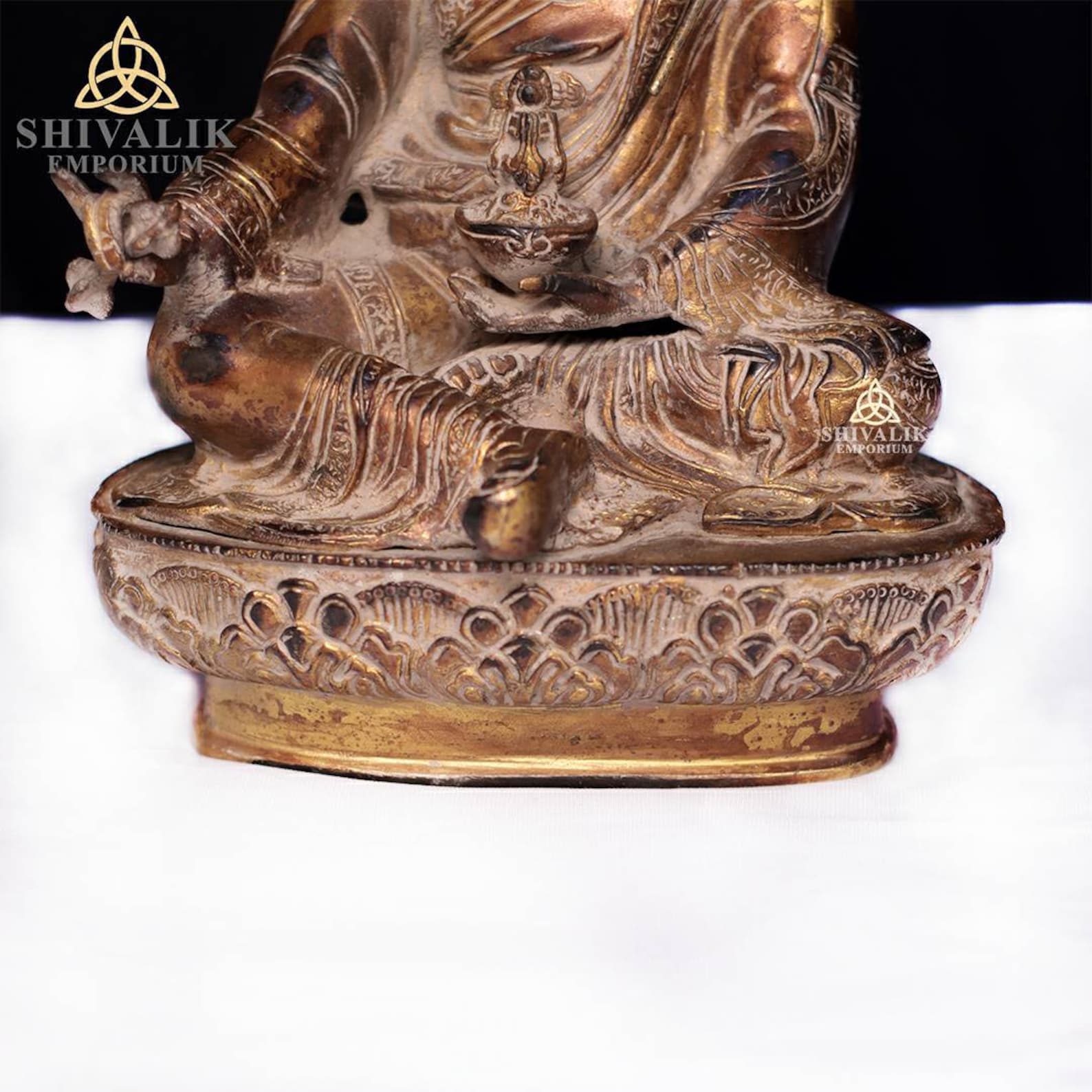 Bronze Guru Rinpoche Statue 13.5inch Handmade Nepali Guru | Etsy