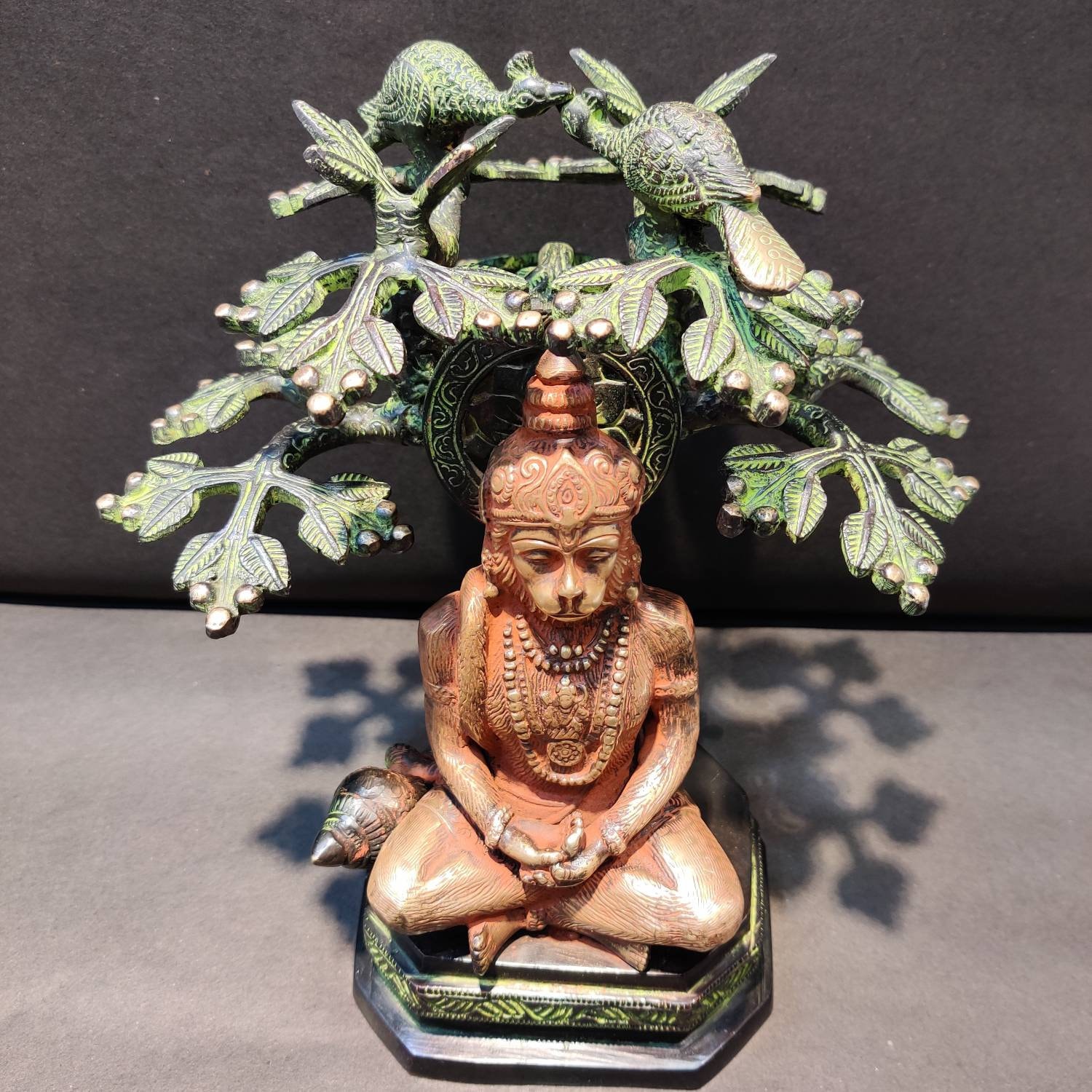 Brass Hanuman statue 10inch Lord Hanuman in Dhyan Mudra | Etsy