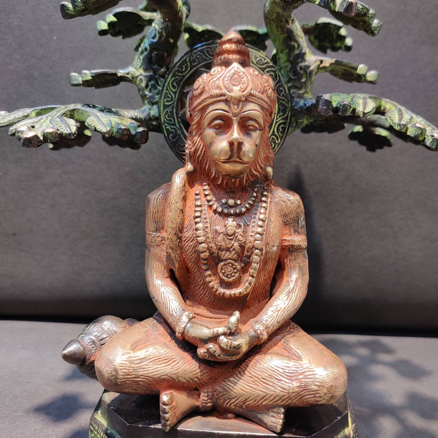 Brass Hanuman statue 10inch Lord Hanuman in Dhyan Mudra | Etsy