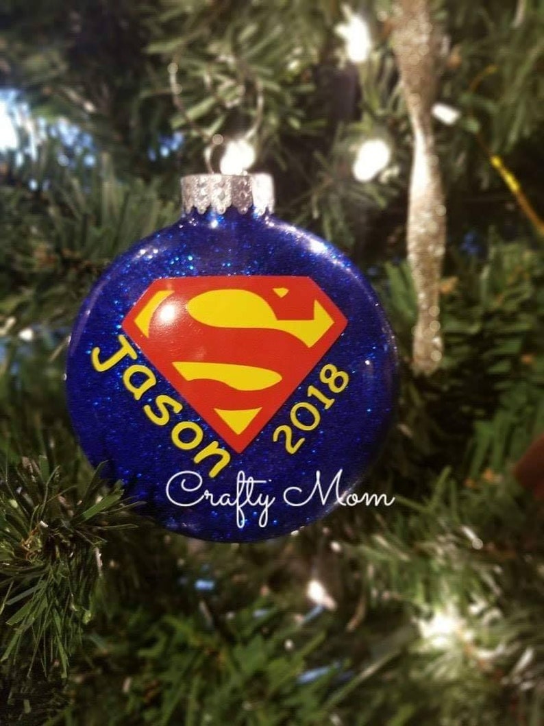 Superman Christmas Ornament Personalized Christmas Ornament | Etsy