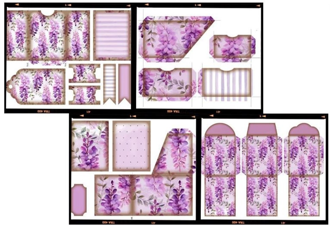 Lilac Flower Junk Journal Add Ons - Etsy