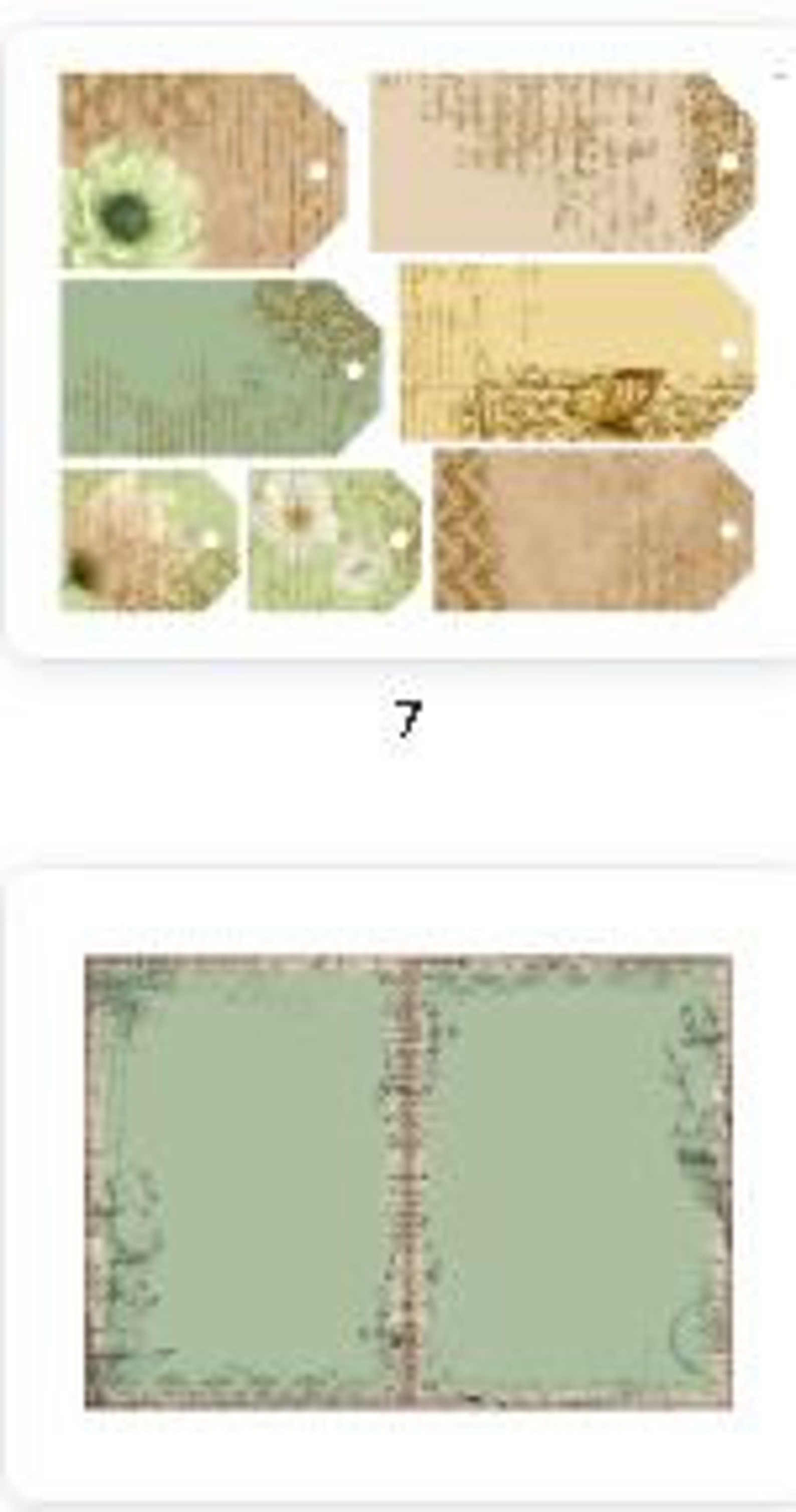Green Poppy Flower Junk Journal Add Ons Printables - Etsy