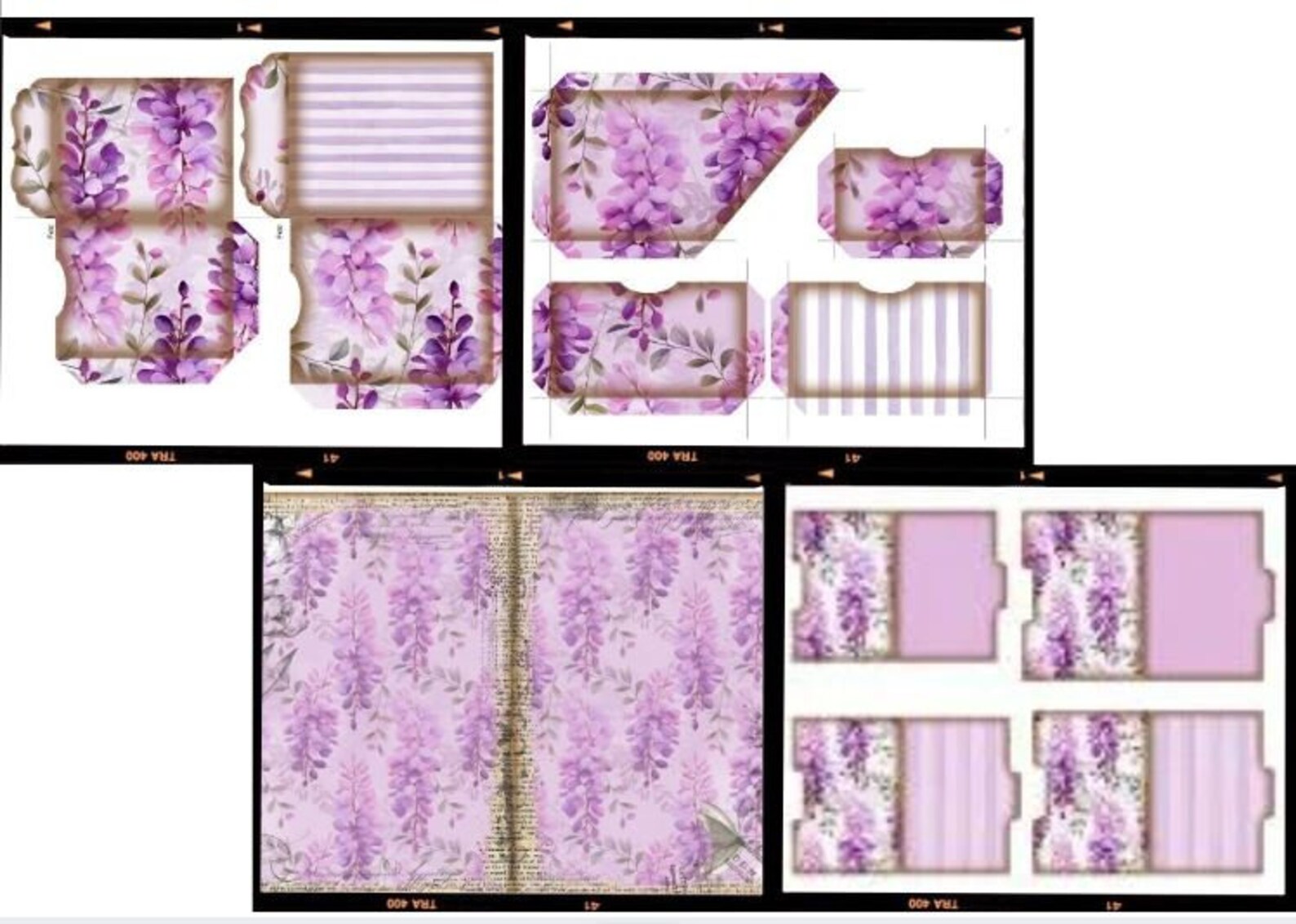 Lilac Flower Junk Journal Add Ons - Etsy