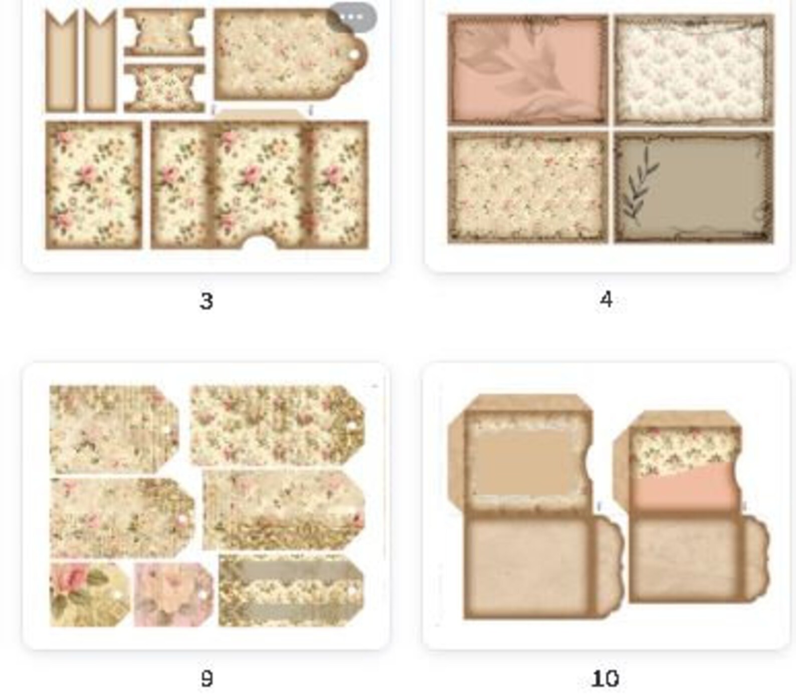 Pink Roses Yellow Roses Flower Junk Journal Add Ons Printables - Etsy