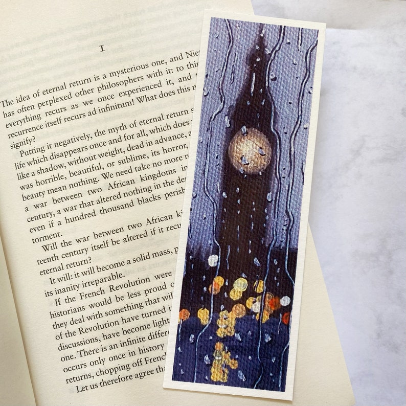 Set of 2 London Bookmarks Big Ben Art Print London Bus Art - Etsy