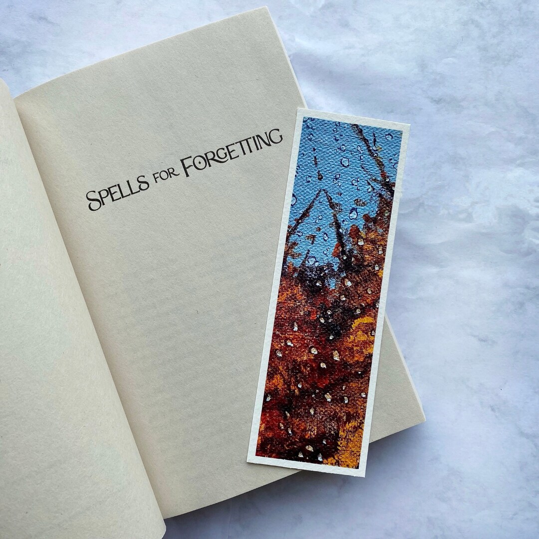 Autumn Rain Bookmark Print | Book Accessories | Birthday Gift | Fall ...