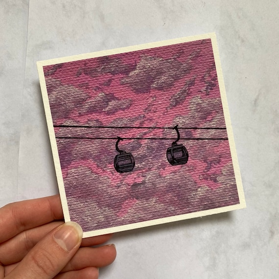 Cable Cars Art Print 4x4 5x5 - Etsy