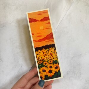 Sunflowers Bookmark Print | Book Accessories | Birthday Gift | Original ...