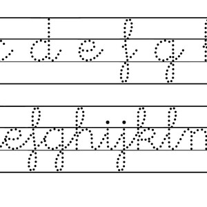 Tracing Cursive Font, Customize Worksheet, Learn to Write, Writing Font ...